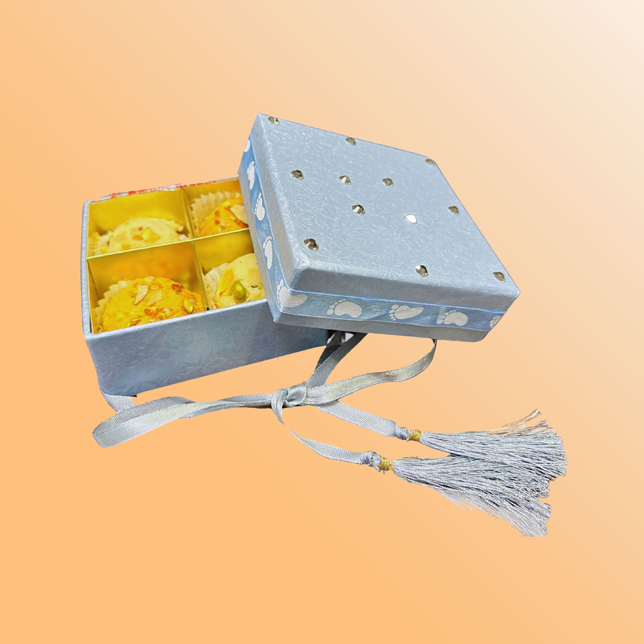 Blue Kundan Penda 4 pc - Luxury Gift Assortments – Sukhadia's